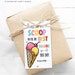 Editable Summer Ice Cream Teacher Appreciation Tag Kids End of School ...