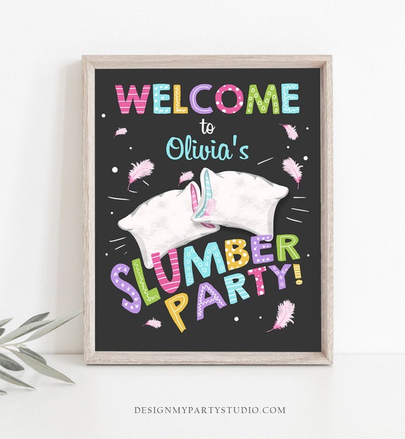Slumber Party Sign