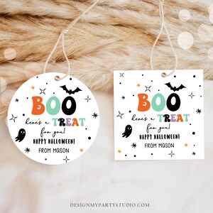 Editable Halloween Favor Tags Boo Gift Tags Costume Party Trick or ...