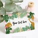 Editable Safari Animals Food Labels Place Card Tent Card - Etsy