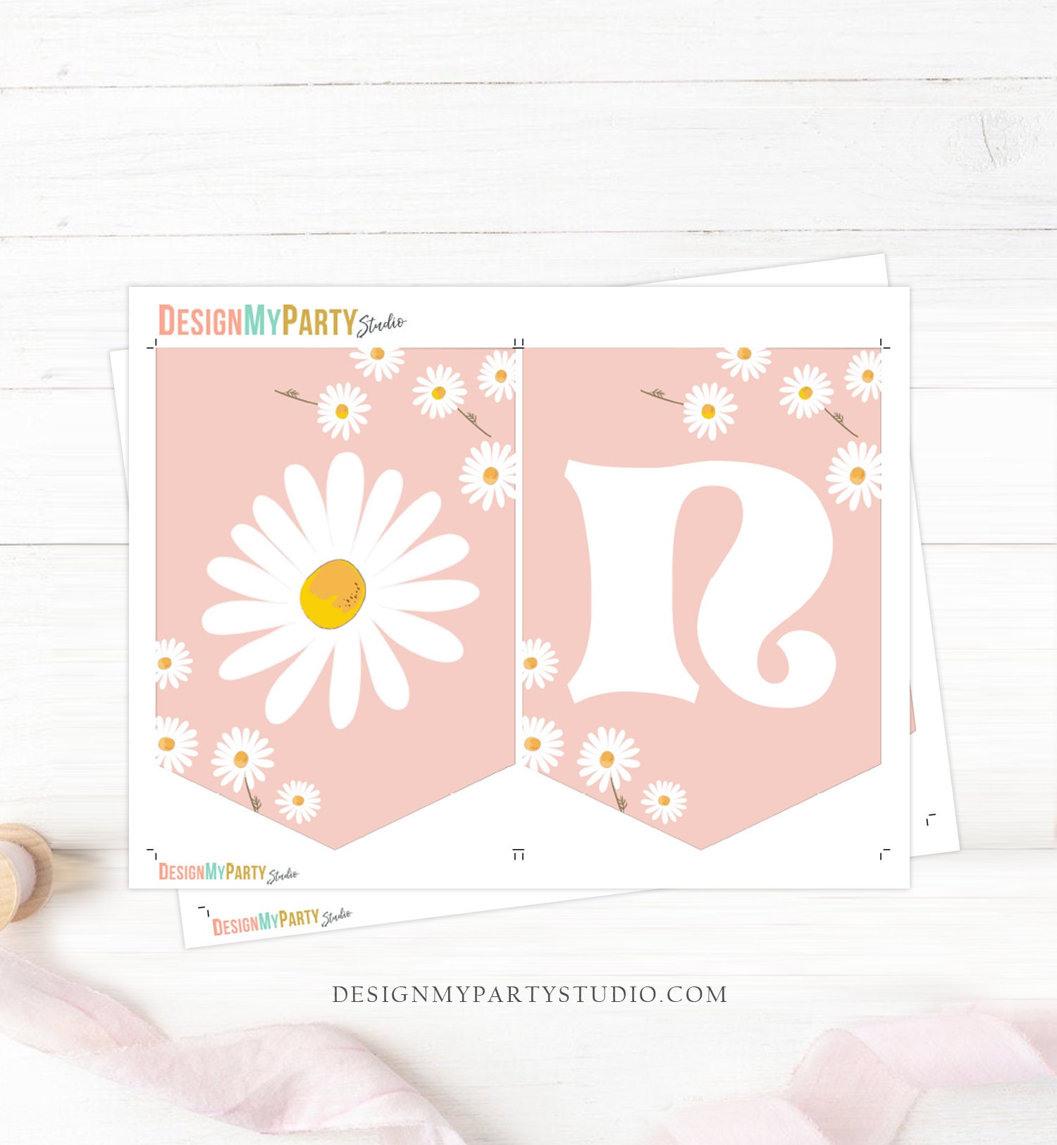 Daisy High Chair Banner Daisy Birthday Party Girl 1st First - Etsy ...
