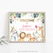 Editable Safari Animals Welcome Sign Party Animals Sign Zoo Safari Pink ...