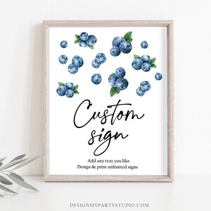 Editable Custom Sign Berry First Birthday Sign Berry Sweet Party Decor ...