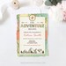 Editable Adventure Begins Graduation Party Invitation Forest Woodland ...