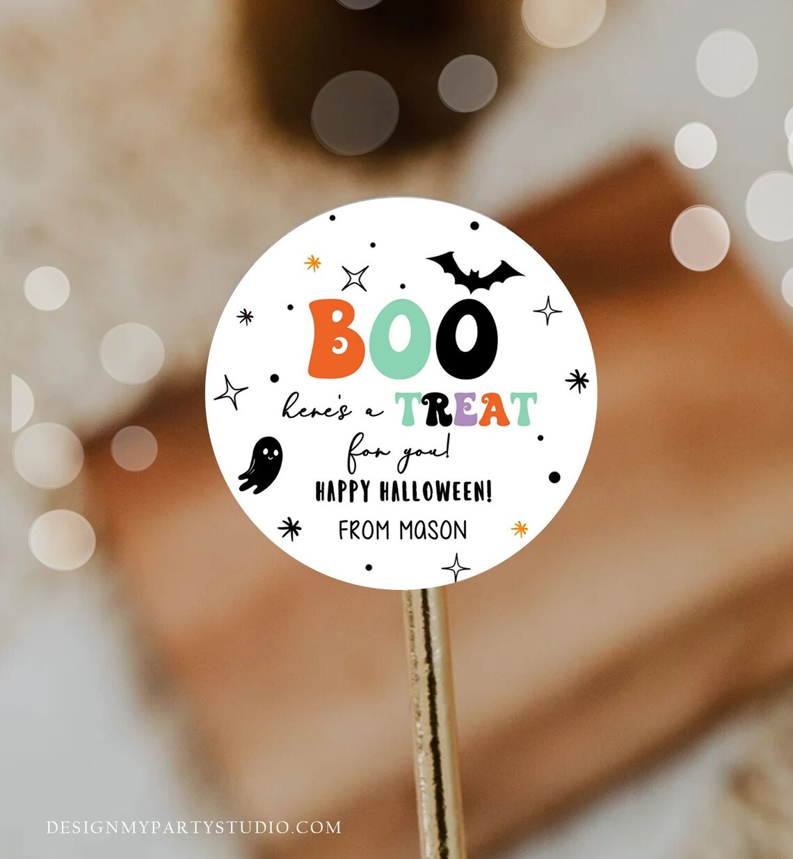 Editable Halloween Favor Tags Boo Gift Tags Costume Party Trick or ...