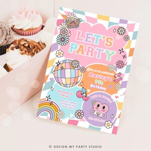 Editable Preppy Birthday Party Invitation Let's Party Birthday Varsity ...