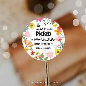 Editable Teacher Appreciation Tag Thank You Couldn't Have Picked a ...