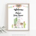 Editable Llama Welcome Sign Llama Baby Shower Welcome Baby Sprinkle ...
