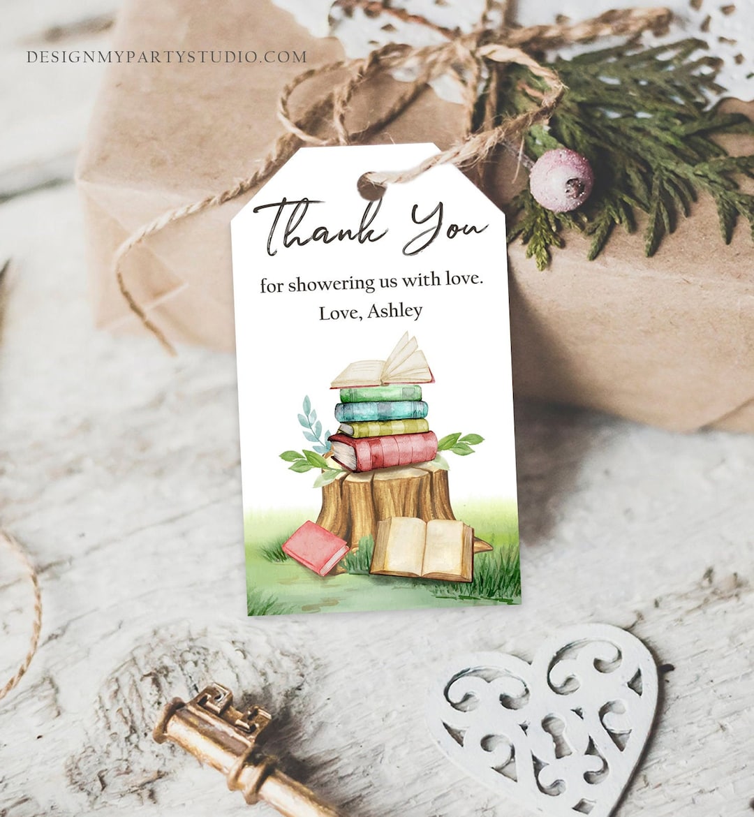 Editable Storybook Baby Shower Favor Tags Storybook Thank You Tags ...