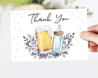 Beer Thank You Card - Etsy