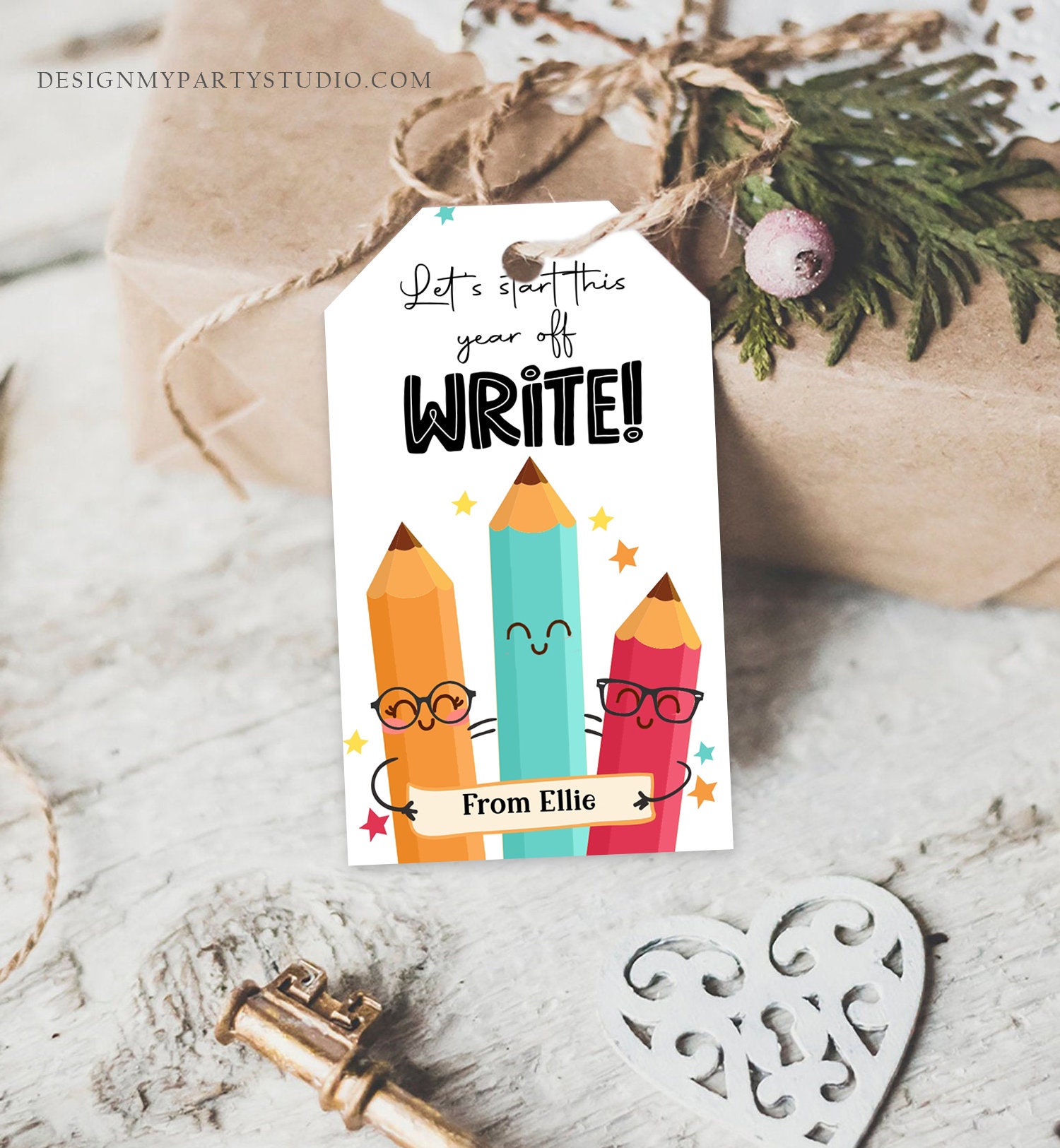Editable Back to School Gift Tags Classroom Welcome Back Happy First ...