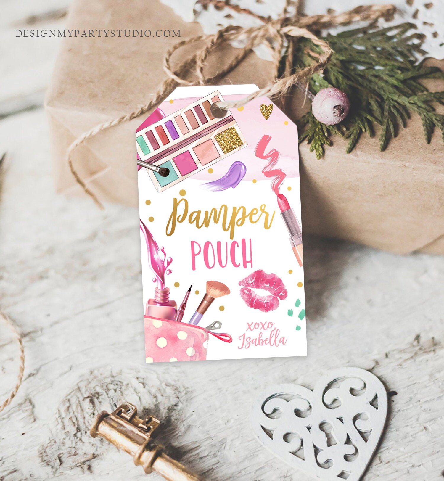 Editable Pamper Party Favor Tags Spa Party Thank You Tags - Etsy