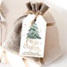 Editable Christmas Favor Tags Holiday Gift Tags Merry - Etsy