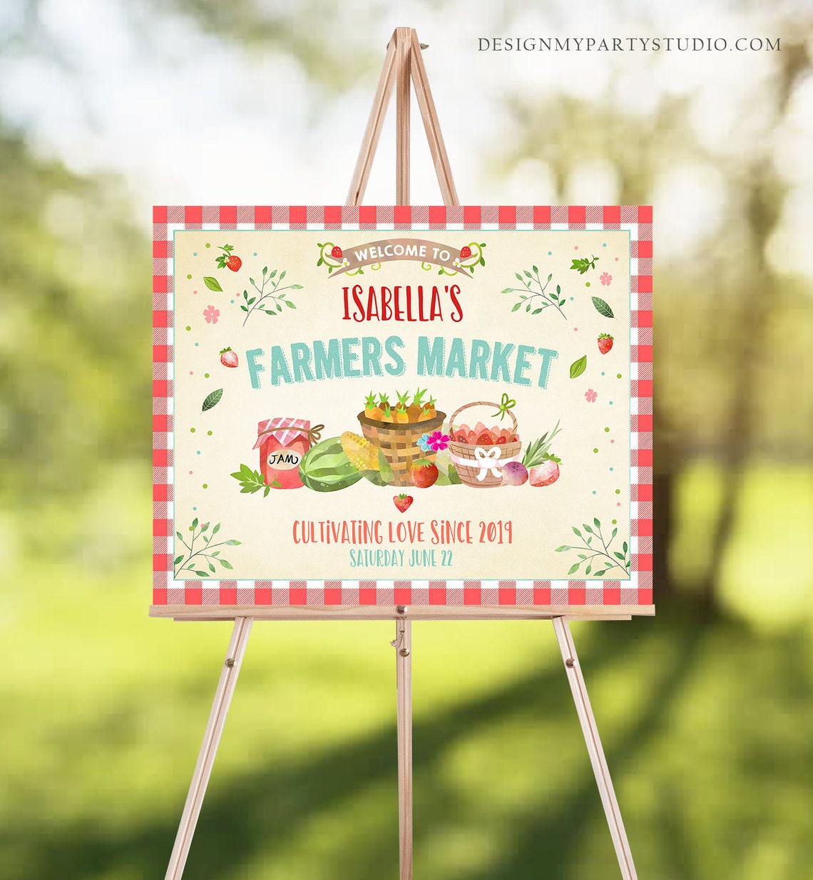 Editable Farmers Market Welcome Sign Birthday Baby Shower Farm - Etsy