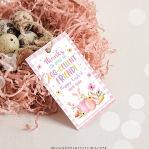 Editable Easter Friend Gift Tags Easter Eggcellent Friend Classroom ...