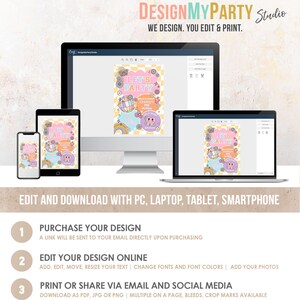 Editable Preppy Birthday Party Invitation Let's Party Birthday Varsity ...