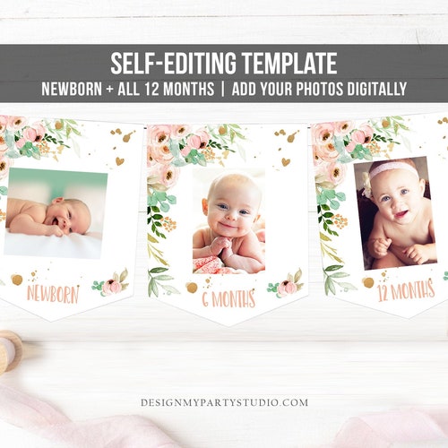 Little Miss Onederful High Chair Banner Pink Floral 1st Girl - Etsy