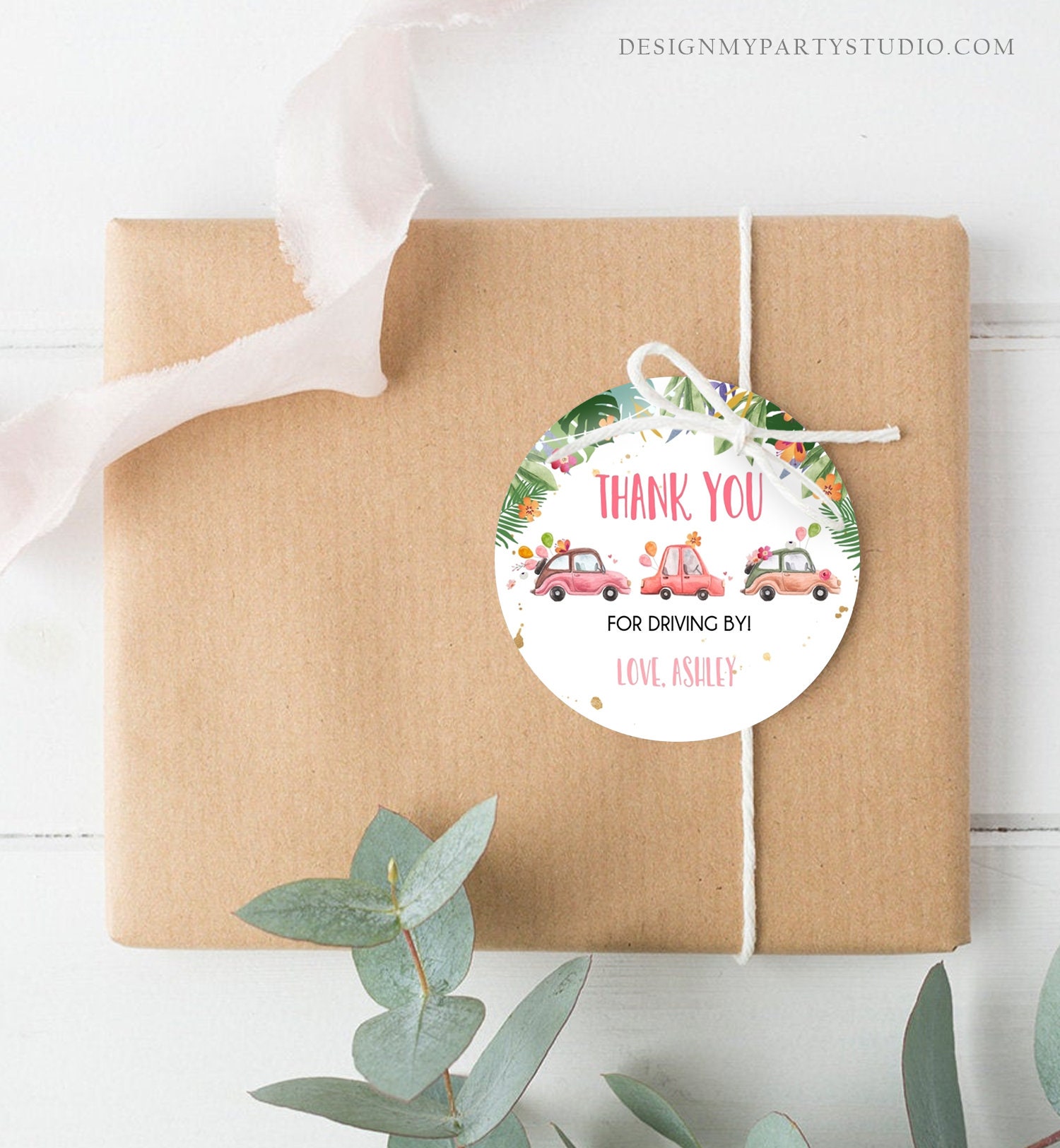 Editable Drive By Favor Tag Thank You Driving By Baby Shower | Etsy