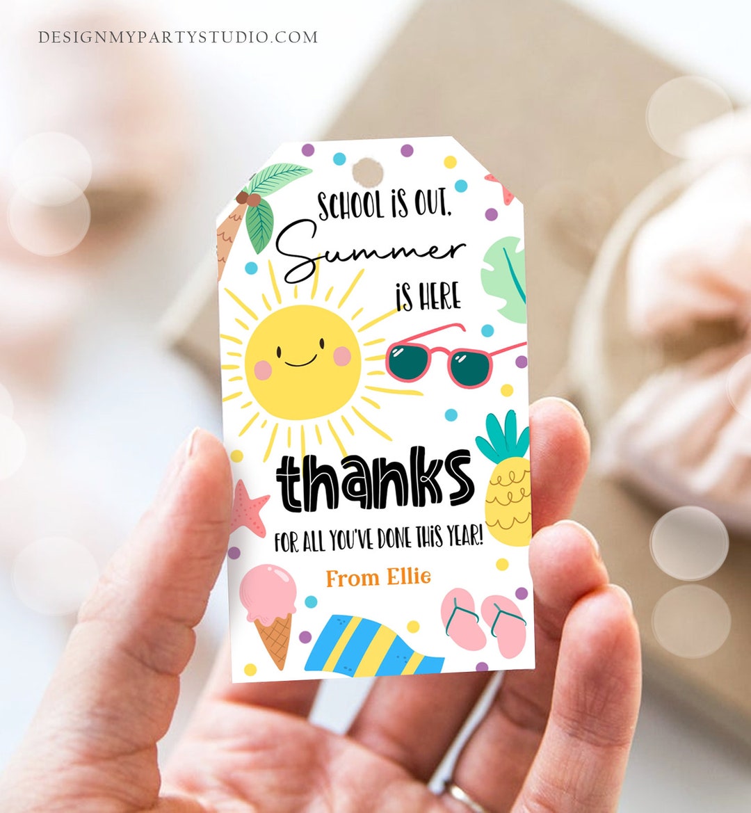 Editable Teacher Appreciation Gift Tags Sunshine Thank You Tag School ...