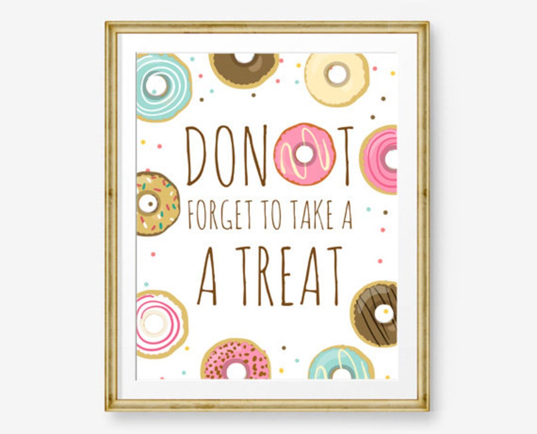 Donut Baby Shower Signs Donut Sign Birthday Treat Sign Donut Dessert ...