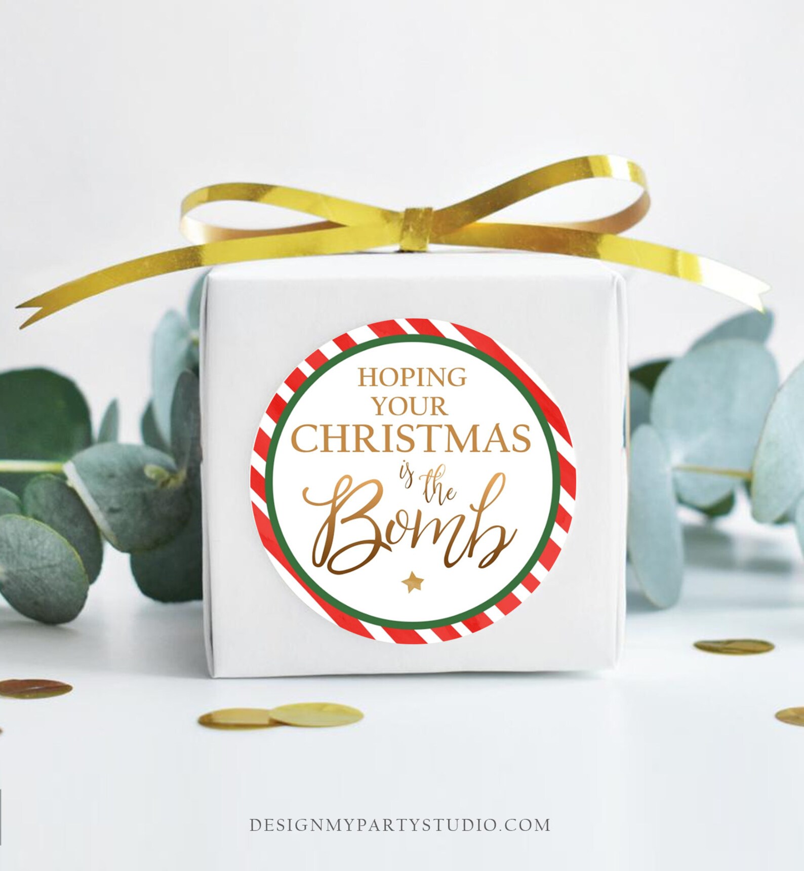 Editable Bomb Tags Hoping Your Christmas is the Bomb Bath Bomb - Etsy