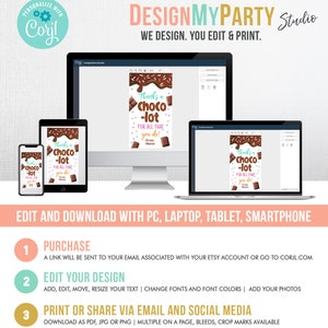 Editable Chocolate Gift Tag Thanks A Choco-lot Teacher Appreciation Tag ...