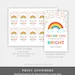 Editable Rainbow Favor Tags Rainbow Birthday Thank You Tags Colorful ...