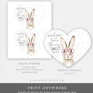 Editable Easter Gift Tags Easter Treat Some Bunny Sweet Classroom ...