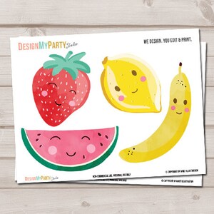 Fruit Birthday Banner Fruit Birthday Garland Two-tti Frutti Birthday ...