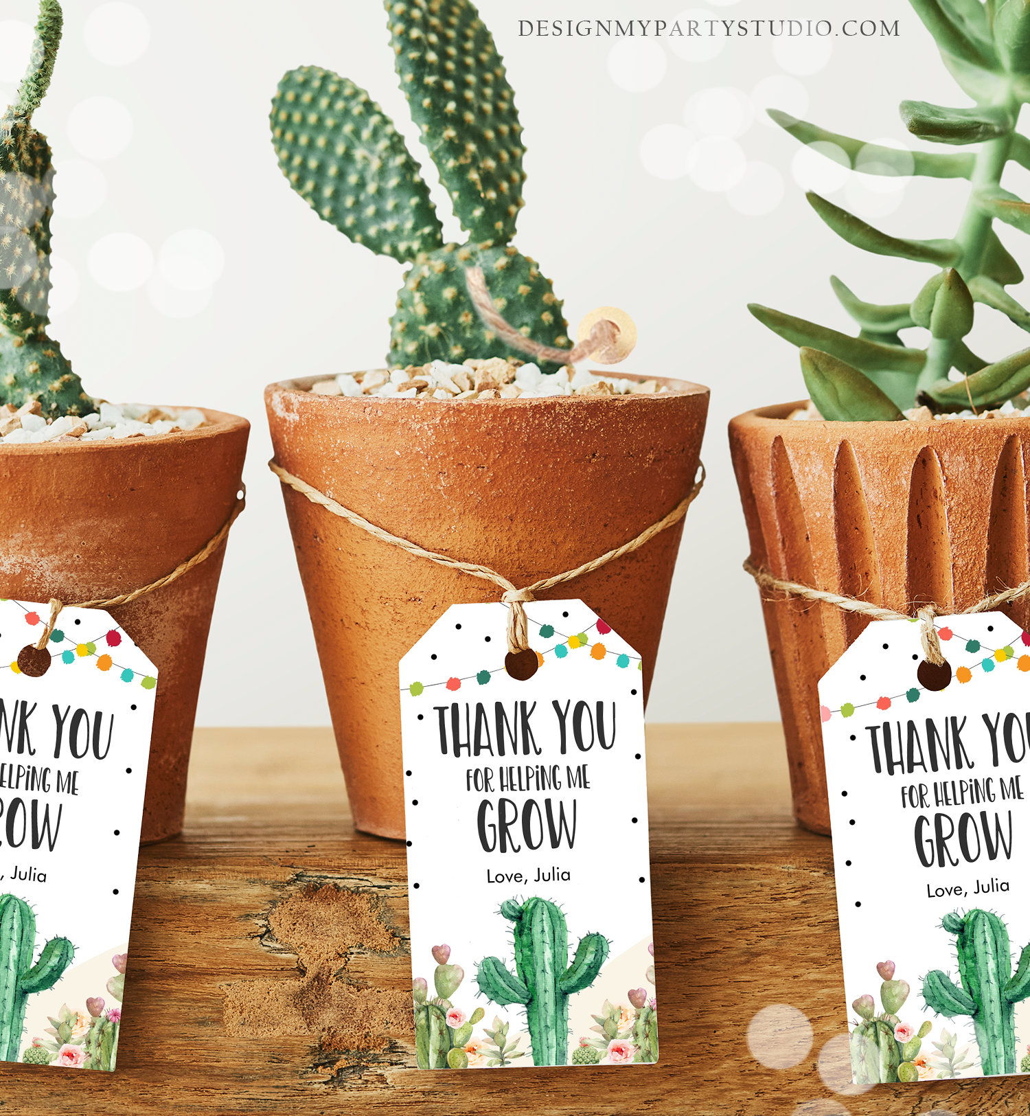 Editable Teacher Appreciation Favor Tags Thank You for Helping Me Grow ...