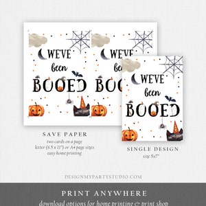 Editable You've Been Booed Halloween Game Printable We've Been Booed ...