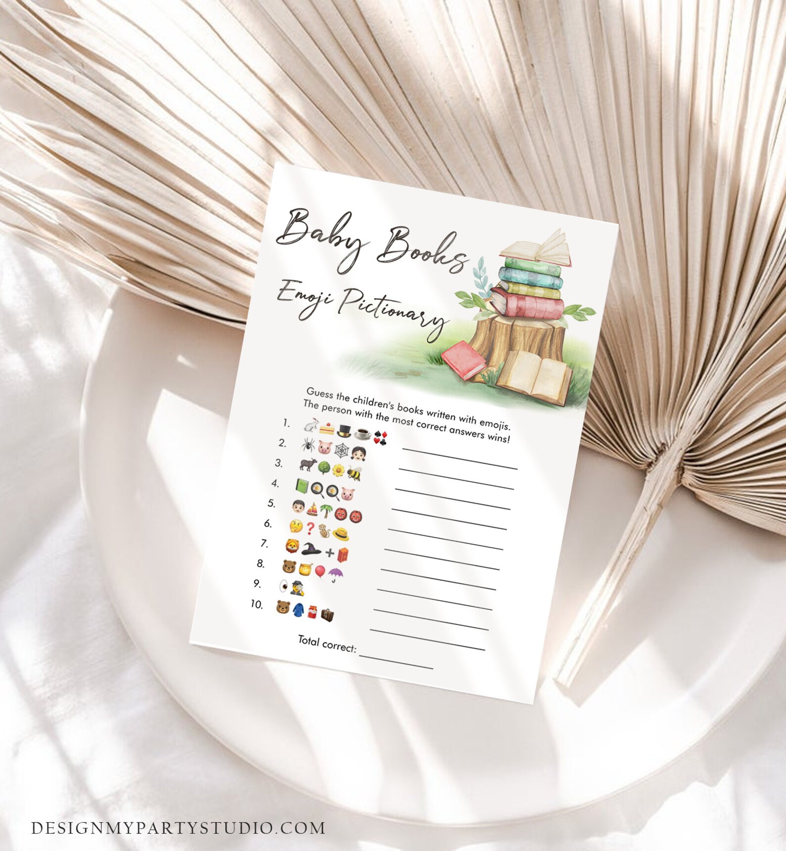 Editable Storybook Baby Shower Games Bundle Book Baby Shower - Etsy