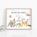 Editable Party Animals Welcome Sign Party Animal Sign Zoo - Etsy