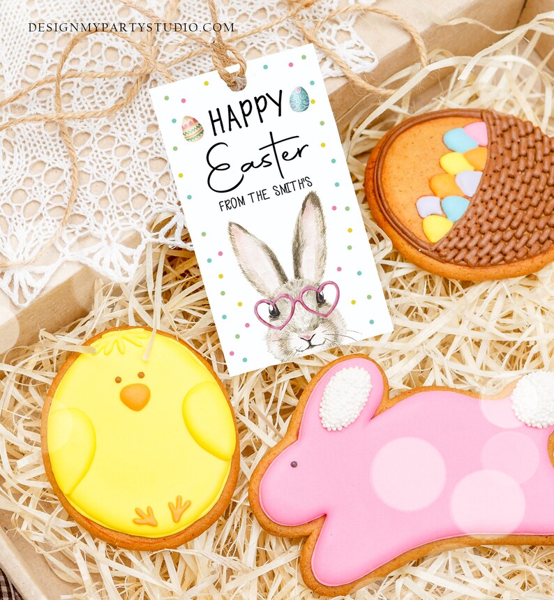Editable Happy Easter Gift Tags Easter Teacher Appreciation Classroom ...
