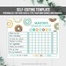 Editable Donut Reward Chart for Boys Printable Donut Chore - Etsy Canada