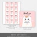 Editable Kitten Party Favor Tags Kitty Birthday Thank You Tags - Etsy