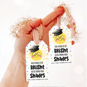Editable Graduation Favor Tag Teacher Tag Future so Bright We're Gonna ...