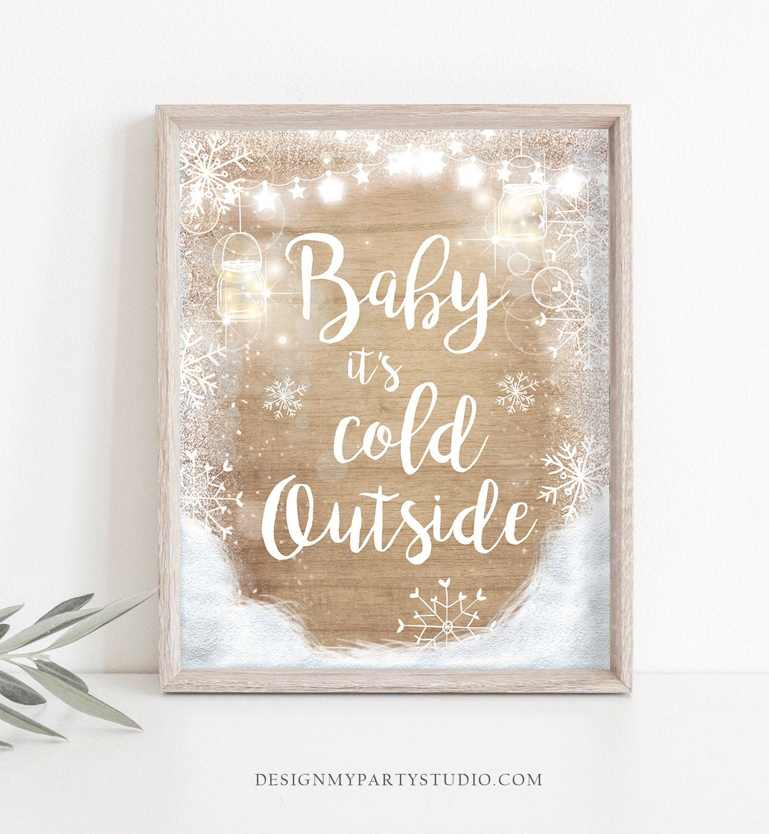 Baby It's Cold Outside Sign Winter Decor Winter Baby | Etsy