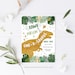Editable One-a-saurus Dinosaur Birthday Invitation Dino T-rex - Etsy