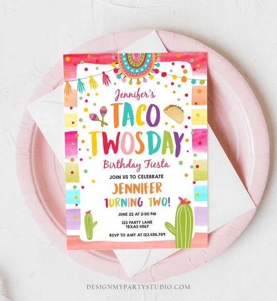 Invitations Invitations & Announcements Taco Twosday Invite, Taco ...
