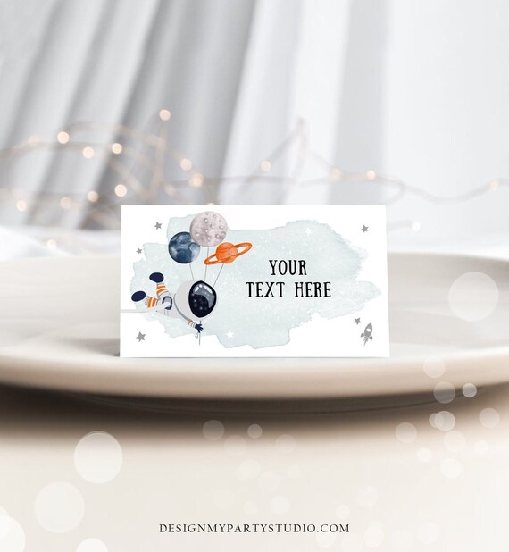Editable Food Labels Outer Space Astronaut Birthday Galaxy Food Labels ...