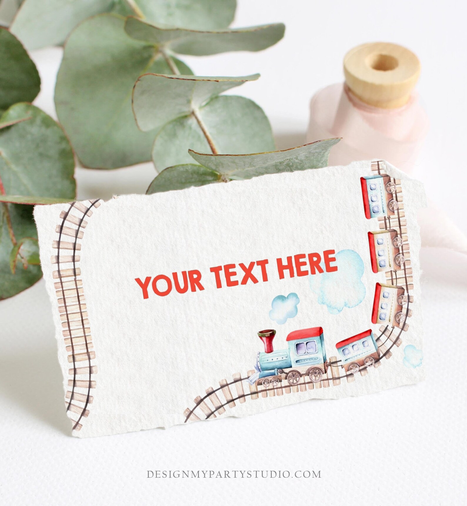 Editable Train Food Labels Train Place Card Tent Card Buffet - Etsy