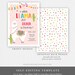 Editable Whole Llama Fun Birthday Invitation Llama Cactus Girl Alpaca ...