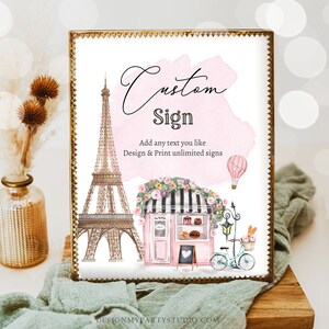 Editable Custom Sign French Paris Sign French Patisserie Parisian ...