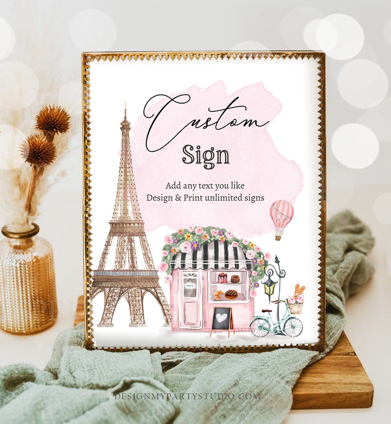 Editable Custom Sign French Paris Sign French Patisserie Parisian ...