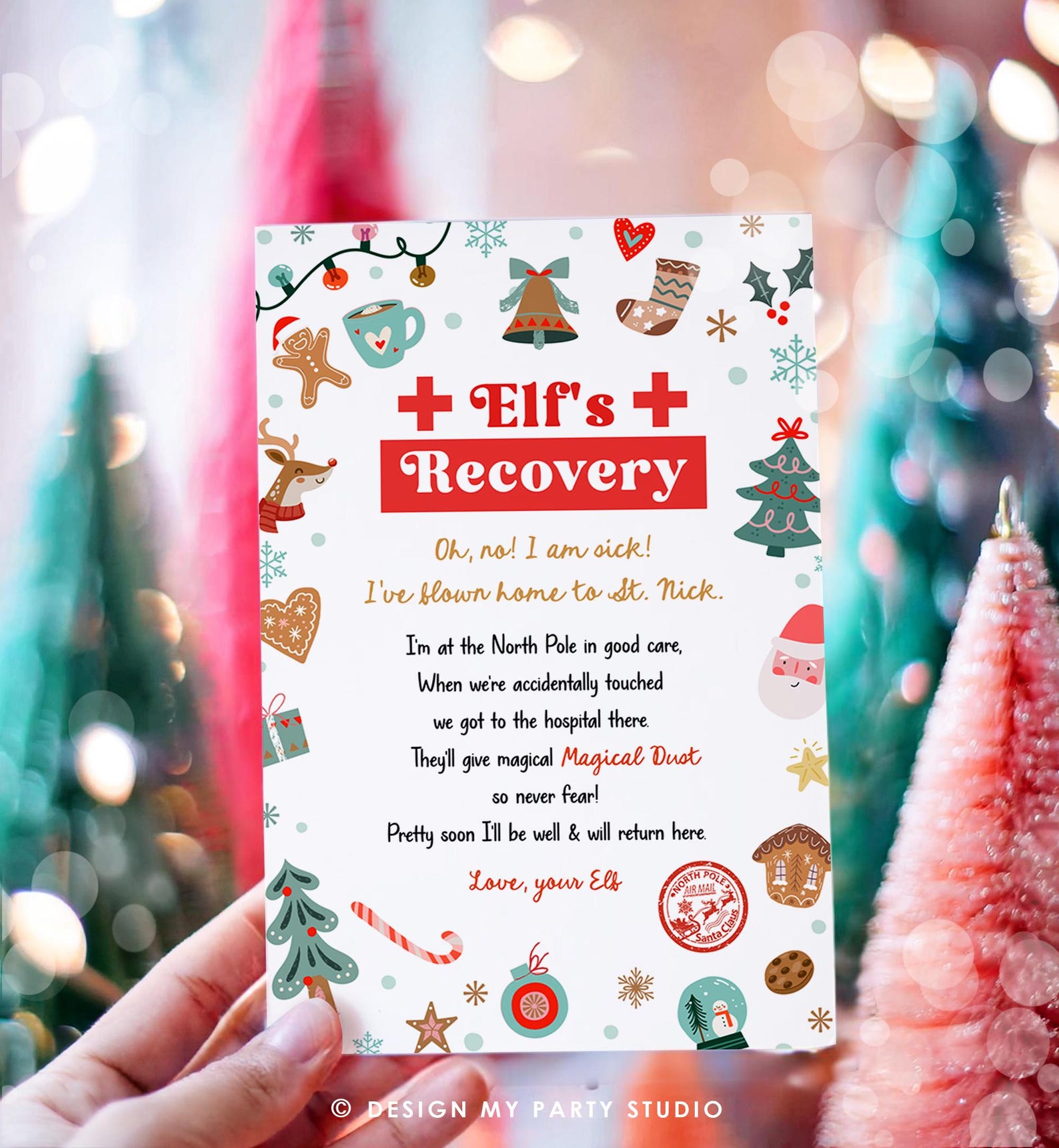 Editable Elf Recovery Letter If Touched and Lost Magic Elf Dust Elf ...