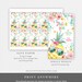 Editable Tropical Aloha Hawaiian Favor Tag Luau Birthday Party ...