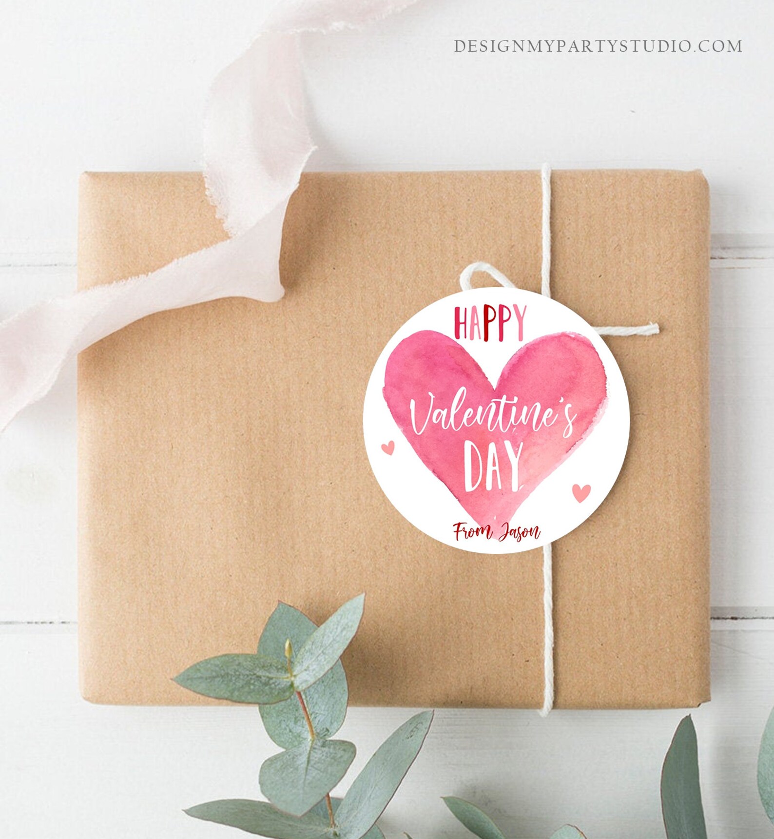Editable Valentine's Day Cookie Tags Happy Valentine's Day Cookies Tag ...