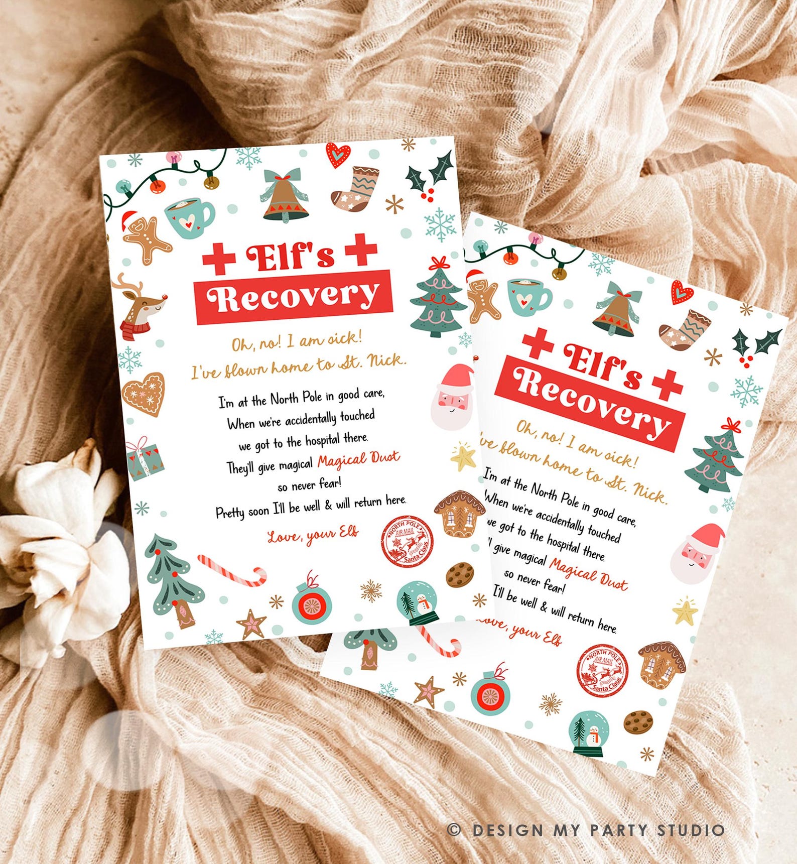 Editable Elf Recovery Letter If Touched and Lost Magic Elf Dust Elf ...