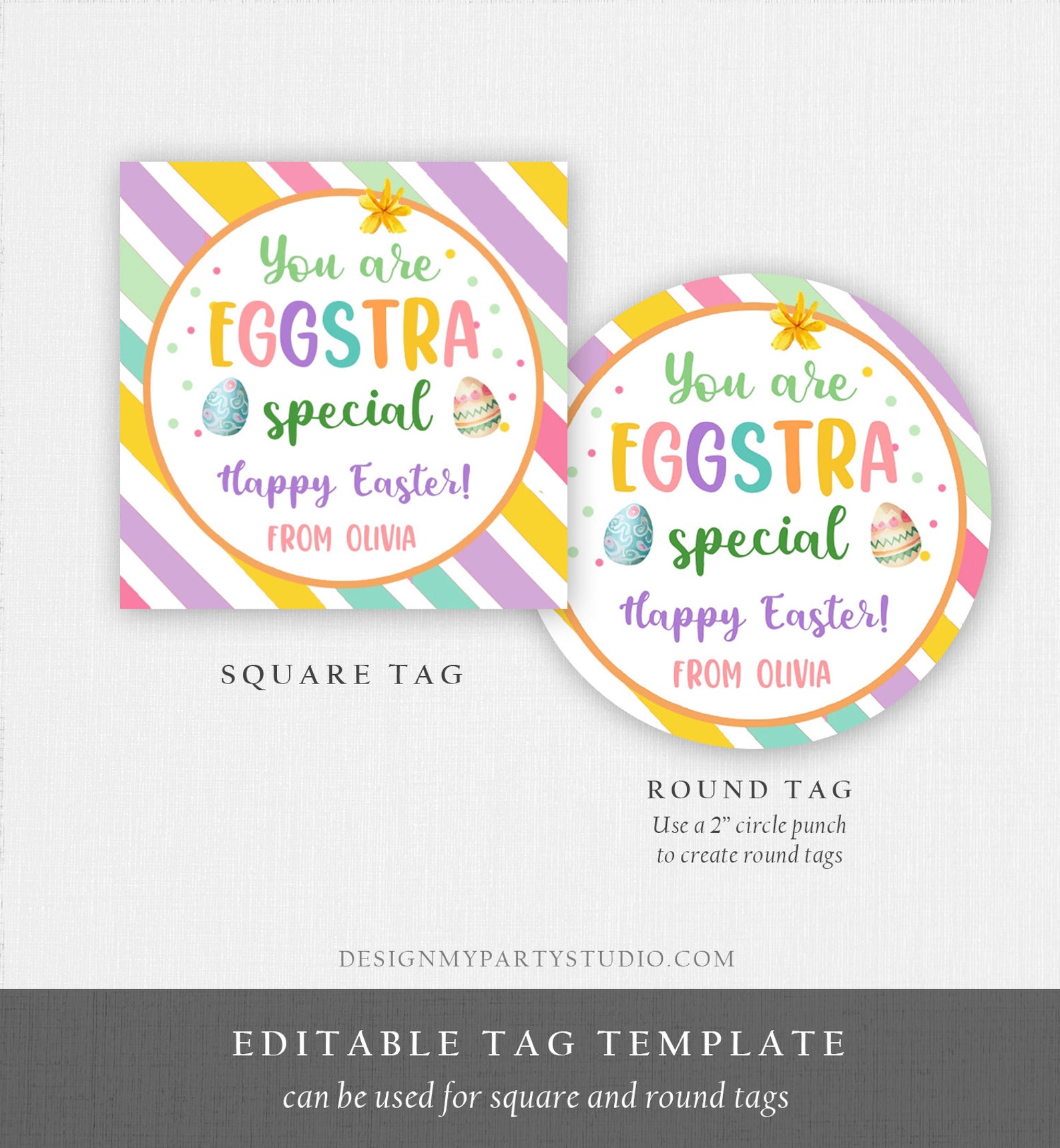 Editable Easter Tags You Are Eggstra Special Kids Classroom - Etsy